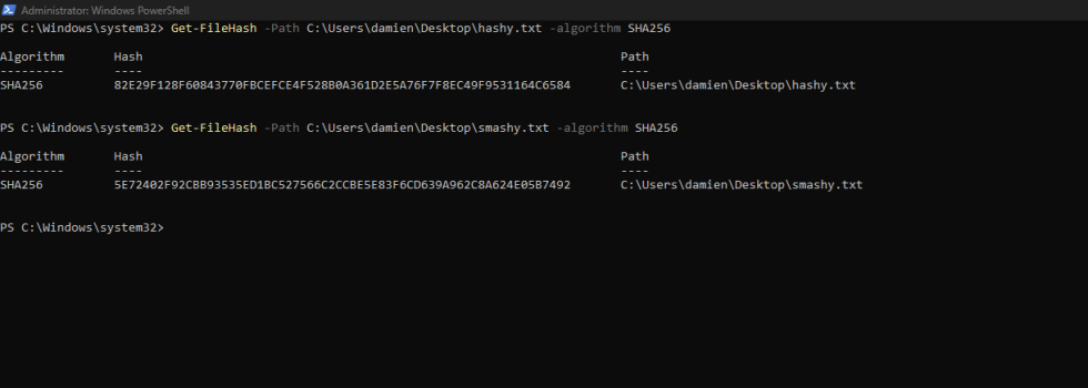 Comparing File Hash and Checksums in Windows (Hashing) | CyberBits